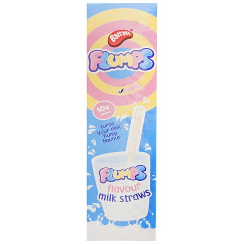 Flumps Flavour Milk Straws 10x straws 60g