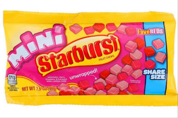 Starburst Mini Fruit Chews Fave Red 99g