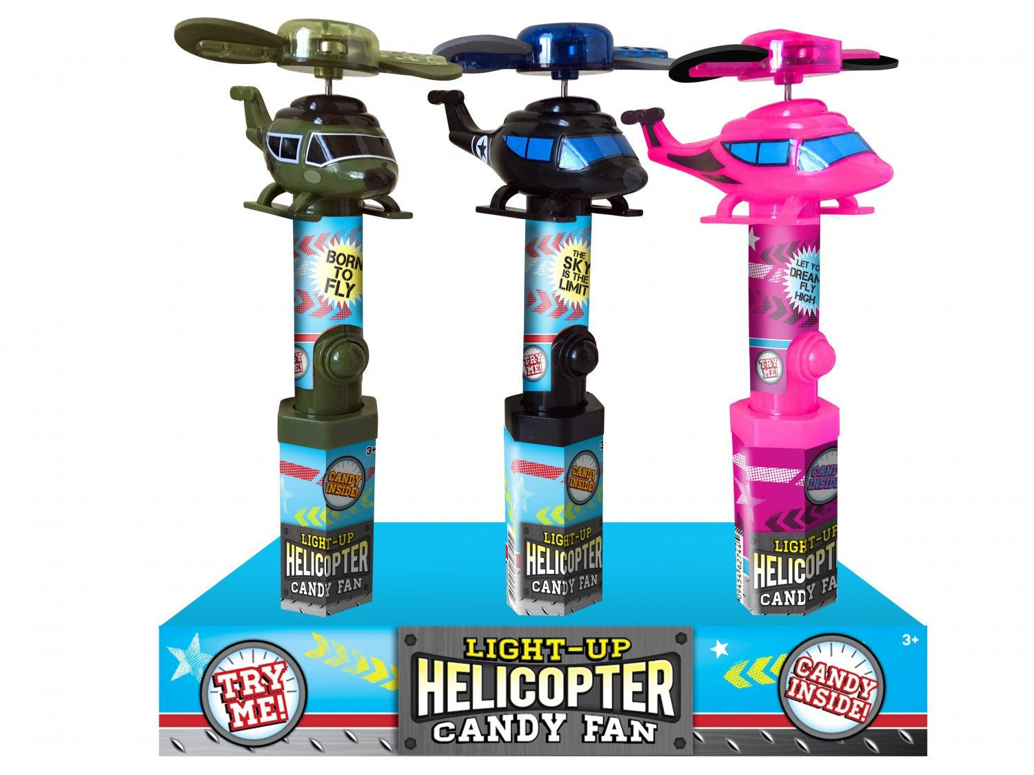Light Up HELICOPTER Candy Fan 15g