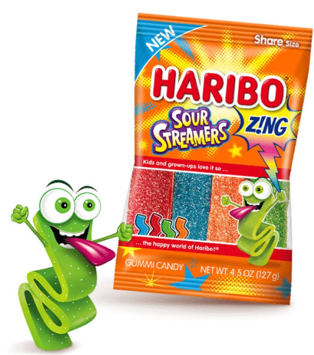 HARIBO Sour Streamers Z!NG 127g