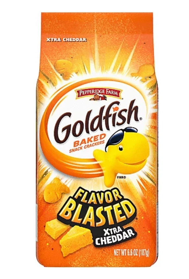 GOLDFISH Flavor Blasted Xtra Cheddar Crackers 187g