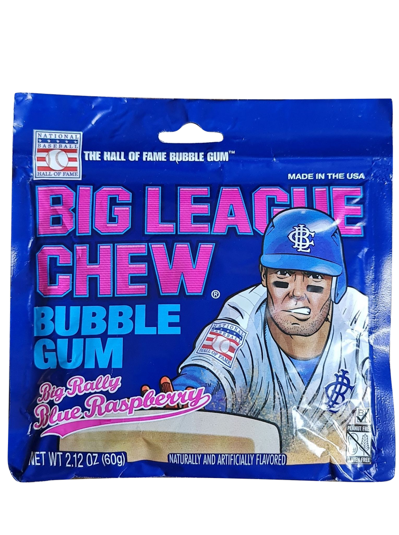 BIG LEAGUE CHEW Bubble Gum Blue Raspberry 60g