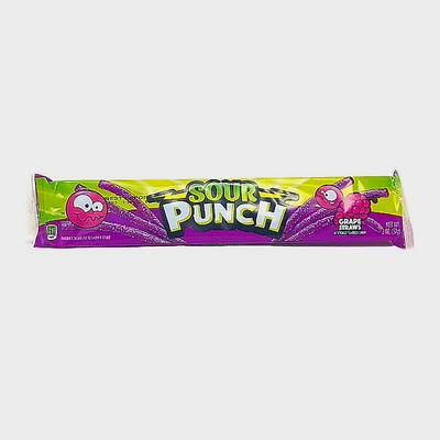 SOUR PUNCH Grape Straws 57g